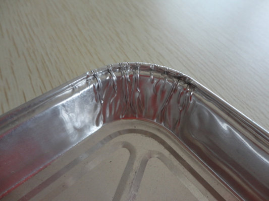 Large Bakery Aluminium Foil Serving Tray Big Dimension Rectangle With Lid
