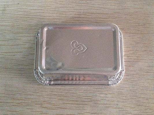 Rectangle ice cream Aluminum Foil Cups OEM For weddings mini cakes
