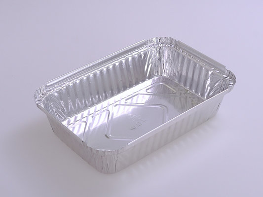 850ml Disposable Aluminium Foil Trays Rectangle Bakery for Food Baking