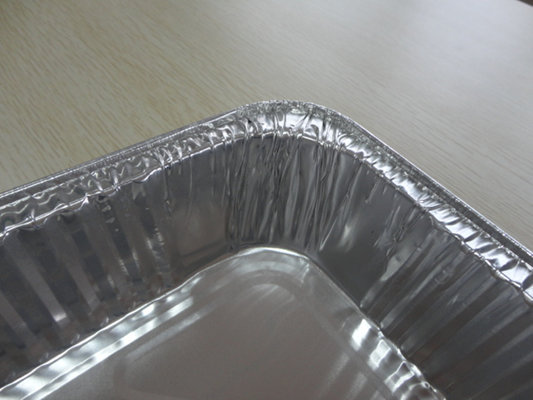 Takeaway Disposable Aluminum Foil Serving Trays For Food 323mm * 266mm * 64mm