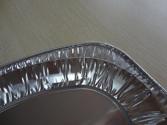 Oval Serving Roasting Aluminum Foil Baking Pans For Turkey 1400ml