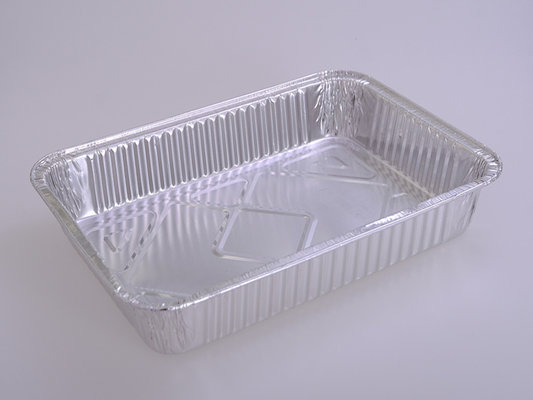 Food Grade Aluminum Foil Baking Pans Medium Size Rectangle For Meat Loaf