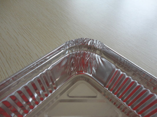 Rectangle Aluminum Foil Baking Pans / Cooking Aluminum Foil Container Half Size For Yogurt