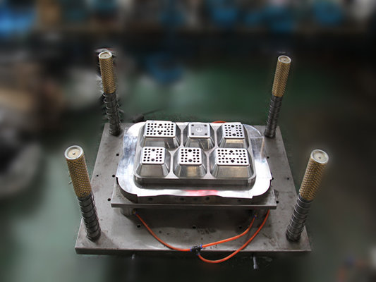 Punching Six cavity aluminum foil container mould ( round , rectangle , square shape )