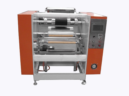 Semi automatic aluminum foil rewinding machine