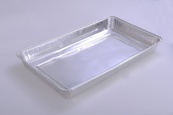 Rectangle Foil Casserole Dishes For Pet Food With Cover , Aluminum Foil Trays