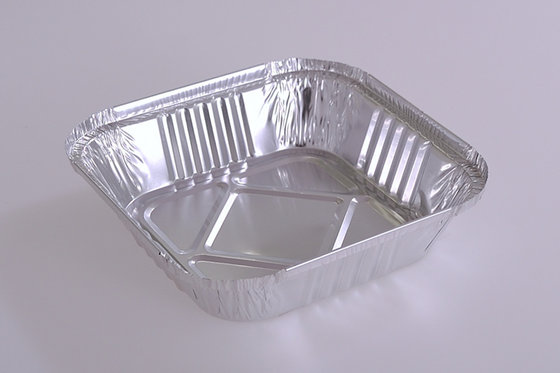 Lightweight Square Aluminum Foil Tray With Lid For Storage / Baking / Freezing
