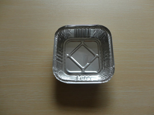 Lightweight Square Aluminum Foil Tray With Lid For Storage / Baking / Freezing