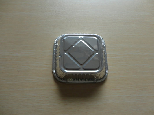 Lightweight Square Aluminum Foil Tray With Lid For Storage / Baking / Freezing