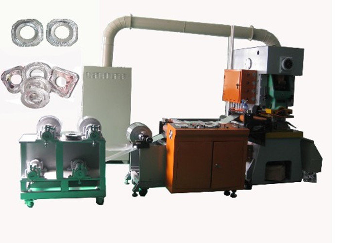 Take Away Food Aluminum Foil Container Making Machine With Touch Screen Siemens PLC