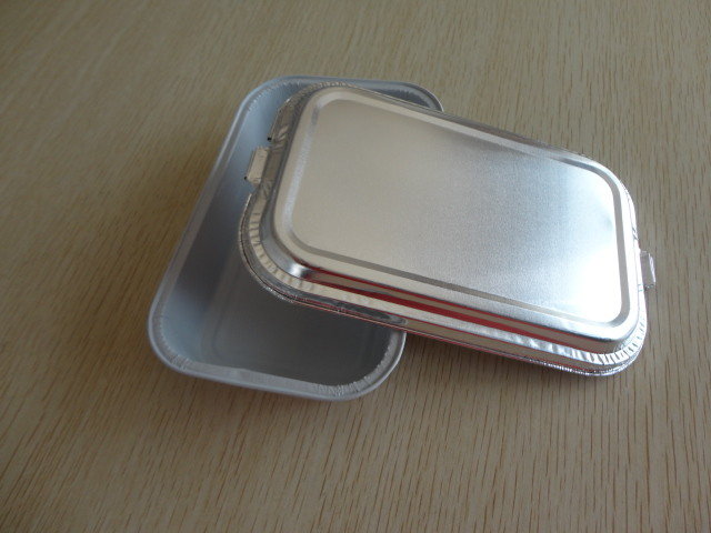 Airline Catering Coated Foil Casserole Dishes Aluminum Foil Trays , Eco Friendly