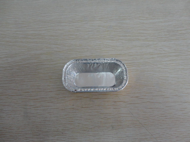 Disposable Aluminum Food Storage Containers / Aluminum Foil Cup Golden Colored For Cupcake Baking