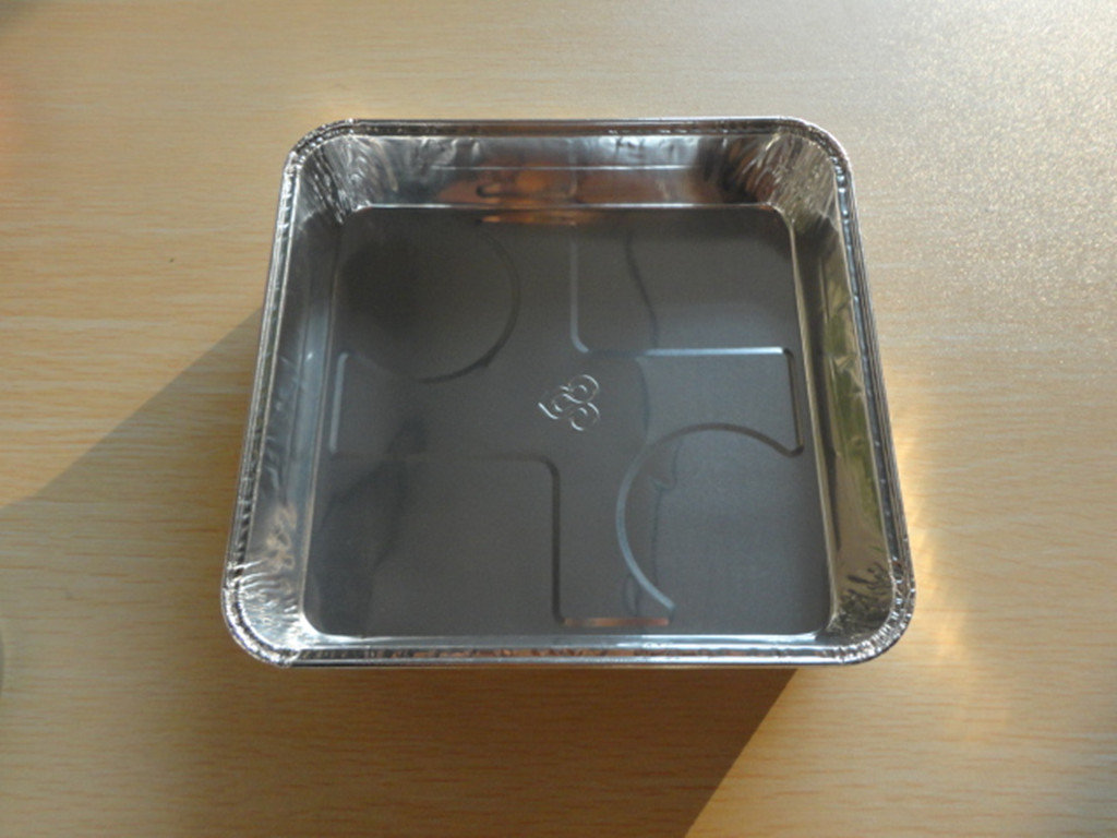 Square Aluminum Foil Casserole Dishes For Aviation Lunch With Logo For Baking
