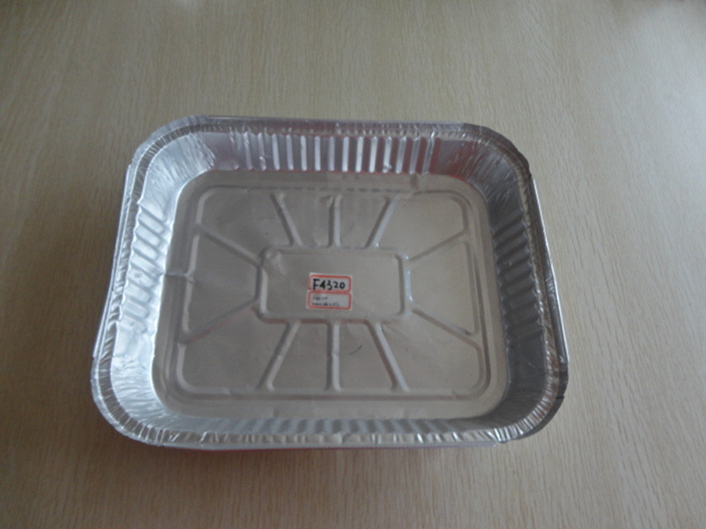 Custom Aluminum Foil Serving Trays For Food Freezing Baking square shape