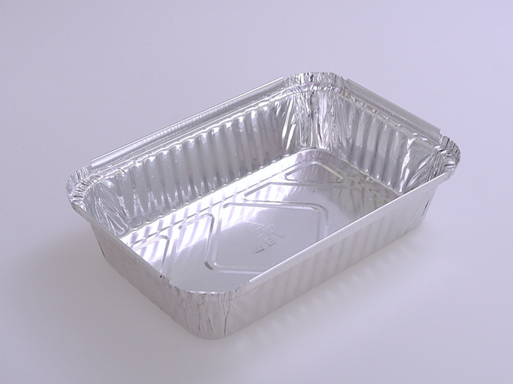 850ml Disposable Aluminium Foil Trays Rectangle Bakery for Food Baking