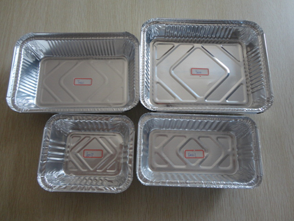 Food Grade Aluminum Foil Containers Vairous Types Recyclable For Kitchen recycling For Supermarket