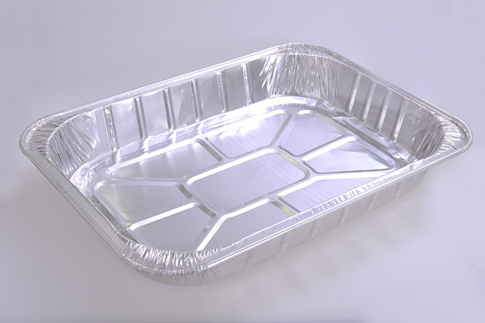 Large Aluminum Foil Container / Aluminum Foil Pan For Food Packing / Baking