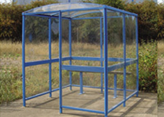 33mm Aluminium Square Tubing for Smoking Shelter with Max of 3 Person Blue Painting 6063 T5