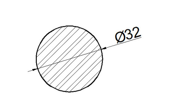 6061 Aluminum Alloy Solid Round Bar Aluminum Alloy Rod Diameter 32mm