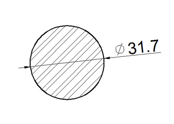 6061 Metal Aluminum Solid Round Bar Aluminum Alloy Rod Diameter 31.7mm