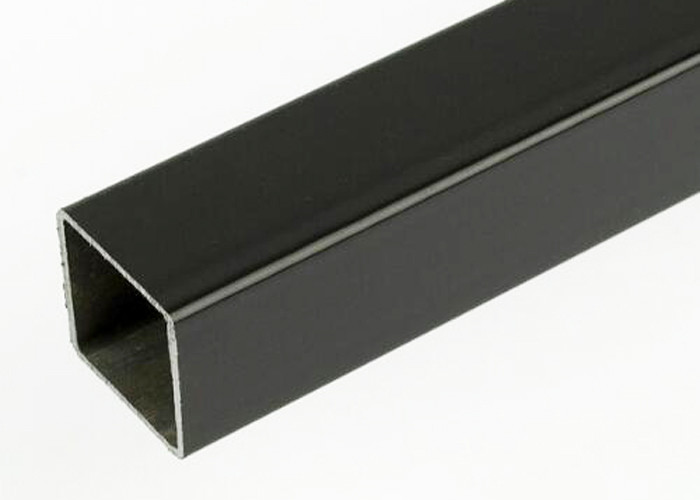 2inch Aluminum Alloy Square Tubing 1.8mm Thickness Black Anodization 6063 T5