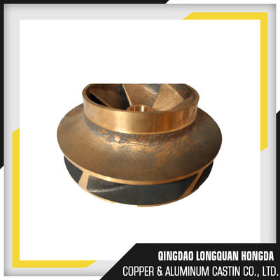 CNC Machining Brass Impeller Precision Brass Turned Parts For Pumps