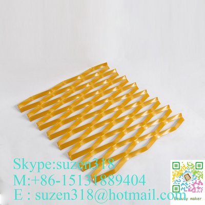 powder coating aluminum expanded metal profile for building decoration