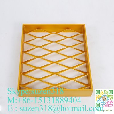 powder coating aluminum expanded metal profile for building decoration