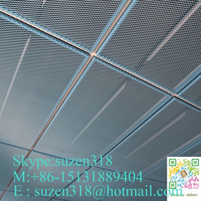 powder coating aluminum expanded metal profile for building decoration