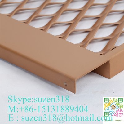 wall cladding aluminum expanded metal mesh for  PVDF 3 layer
