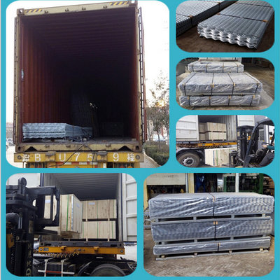 construction platform pedestrian walkway used expanded metal metal grating