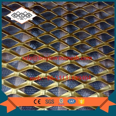 factory supplier false ceiling aluminum expanded metal mesh with powder coating