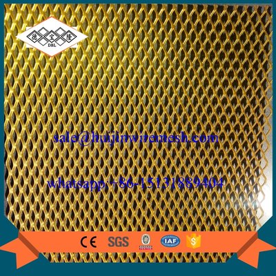 factory supplier false ceiling aluminum expanded metal mesh with powder coating