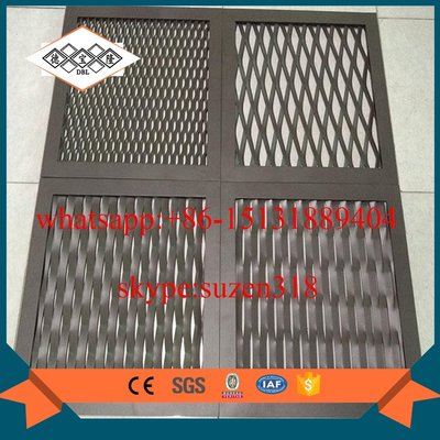 powder coated aluminum expanded metal mesh with L angle frame