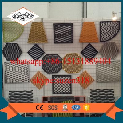 powder coated aluminum expanded metal mesh with L angle frame