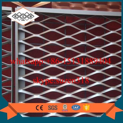 powder coated aluminum expanded metal mesh with L angle frame