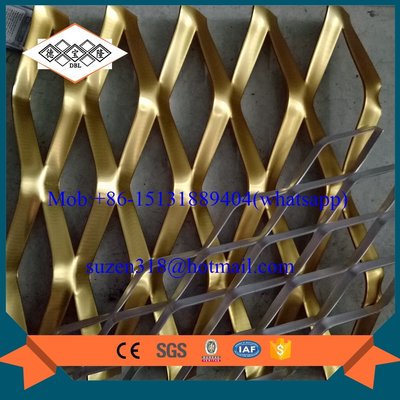 aluminum expanded metal mesh for wall decoration   indoor decorative mesh