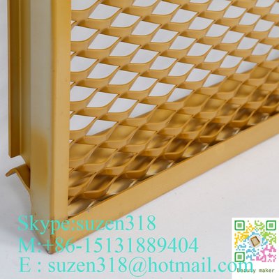 anodized aluminum expanded metal mesh for hotel  museum building