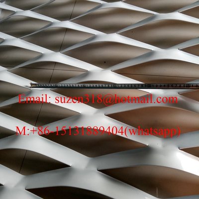 PVDF 400 mm LWD aluminum expanded metal mesh in An ping County