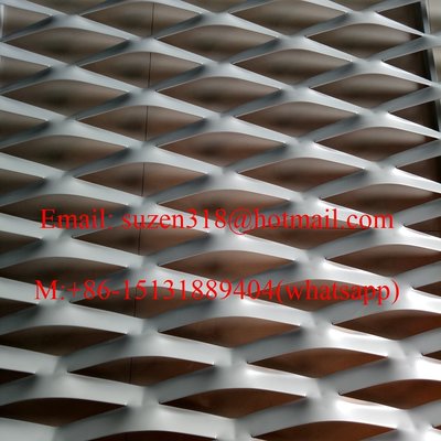 PVDF 400 mm LWD aluminum expanded metal mesh in An ping County