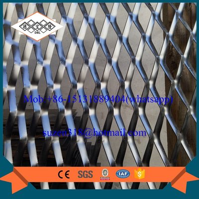 China facade aluminum expanded metal mesh with powder coating
