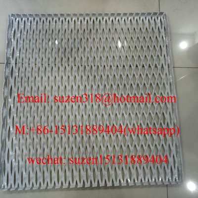 bending edge powder coating aluminum expanded panel mesh for decoration