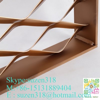 expandable sheet metal diamond mesh / 1.22 x 2.44 m expanded metal