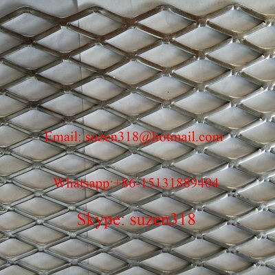 platform hot dip galvanized expanded metal mesh / expanded metal shelving