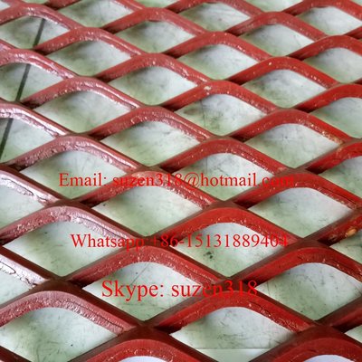 platform hot dip galvanized expanded metal mesh / expanded metal shelving