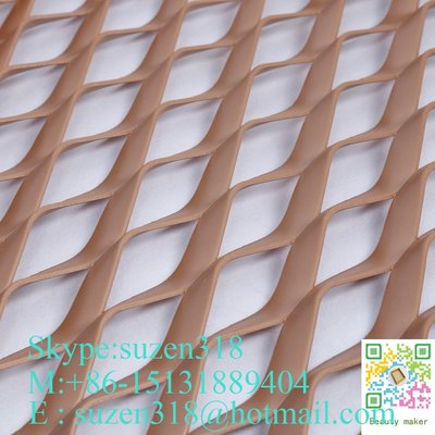 hotel outdoor hanging decorative expanded aluminum metal mesh