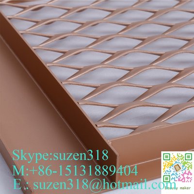 hotel outdoor hanging decorative expanded aluminum metal mesh