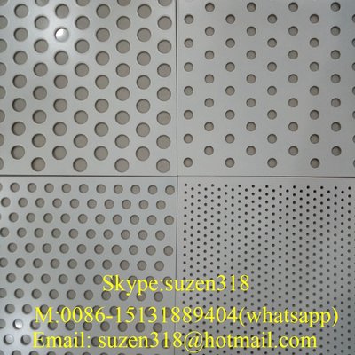 decorative round hole perforated aluminum sheet 1220x2440 mm