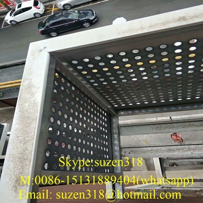 aluminum perforated sheet fabricate security screens for facade panel