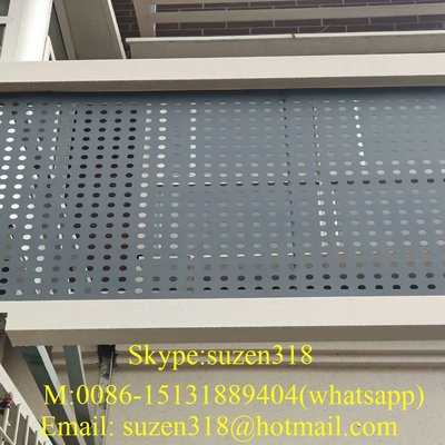 1/4 inch perforated aluminum sheet round hole / metal panels perforated building